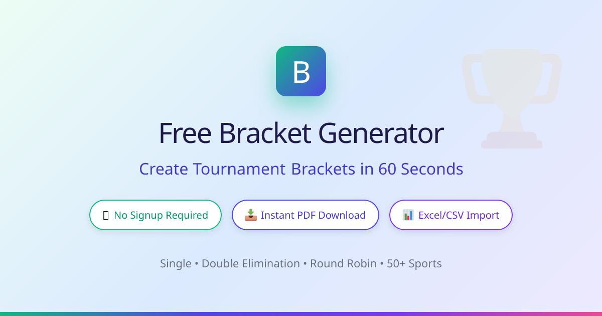 Free Bracket Generator — Make & Print Tournament Brackets Instantly ...